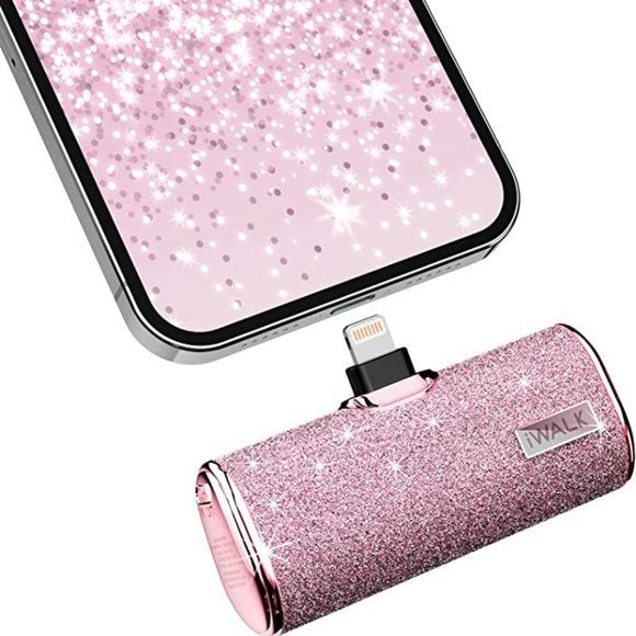 Accessories | Pink Sparkle Charger Power Bank 450mah Ultracompact ...